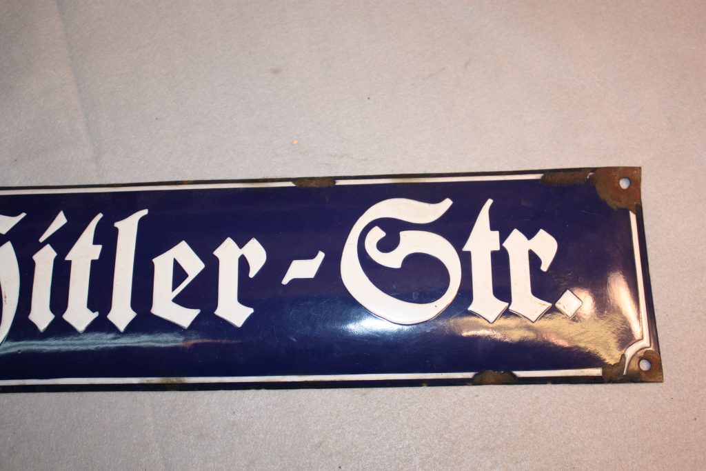 Adolph Hitler Street Sign – Military Collectibles, Inc.
