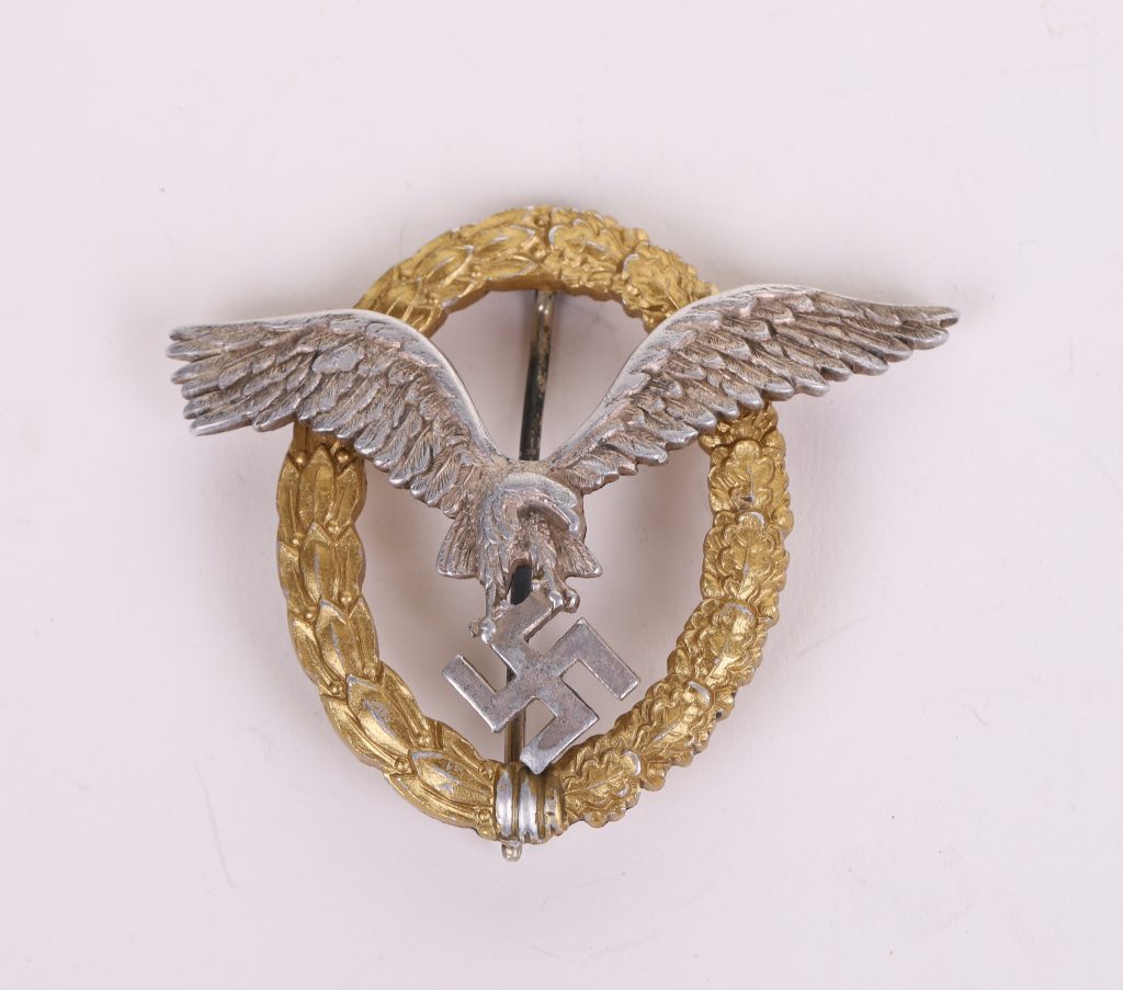 Cased Luftwaffe Pilots Observer Badge in Aluminum – Military ...